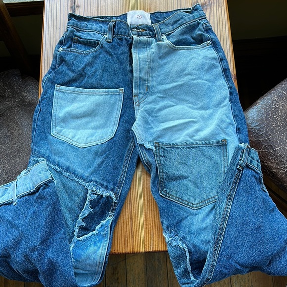 REVICE | Jeans | Revive Denim Patchwork Denim Jeans | Poshmark